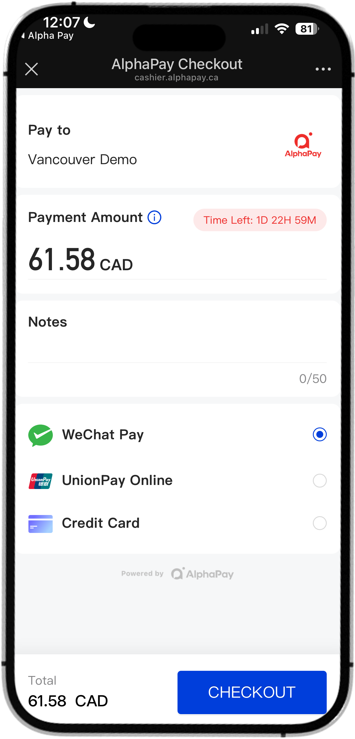 Invoice Payments - AlphaPay