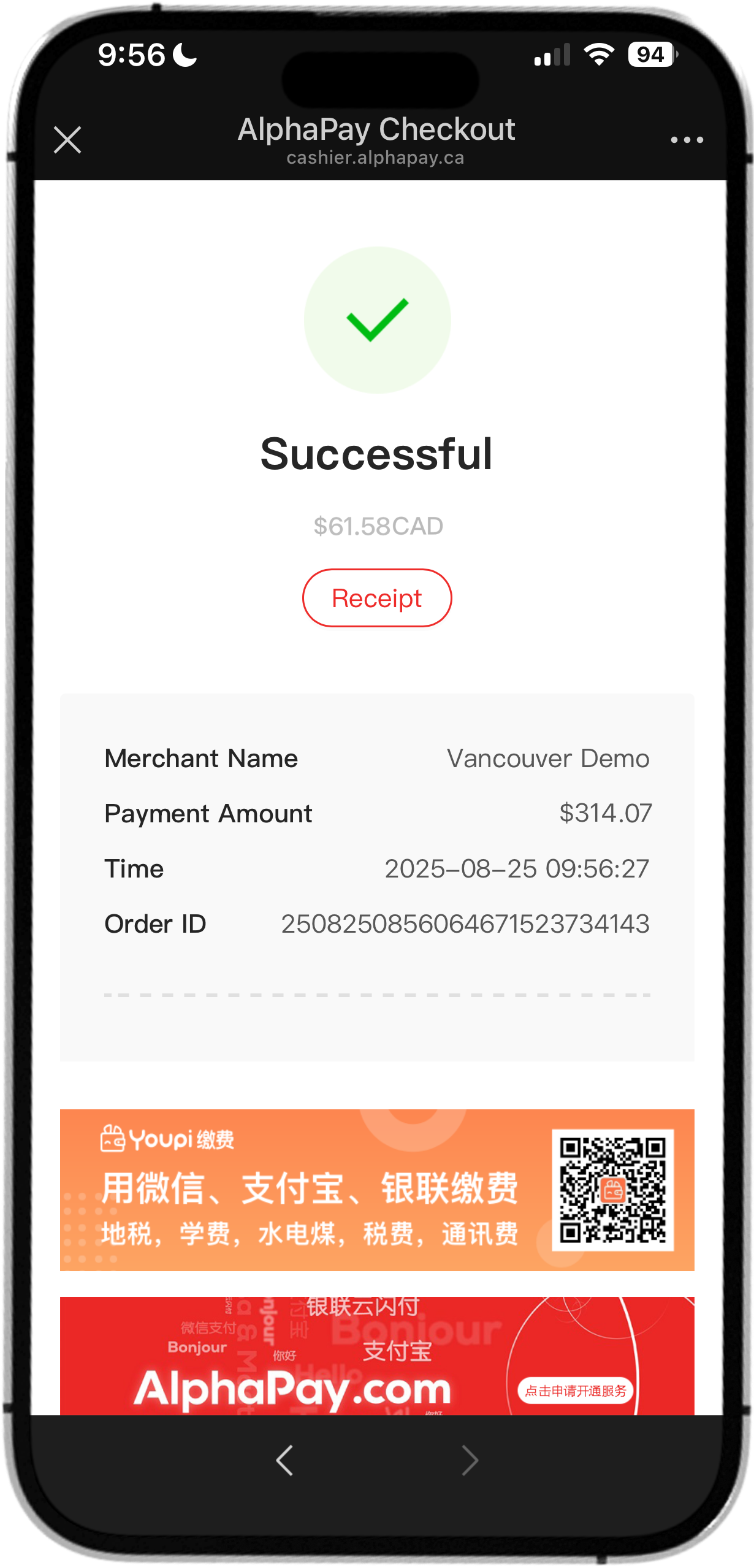 Invoice Payments - AlphaPay